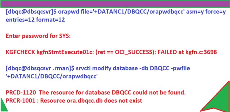 PRCR-1001 Resource does not exist – Readmeout Oracle DBA Blog